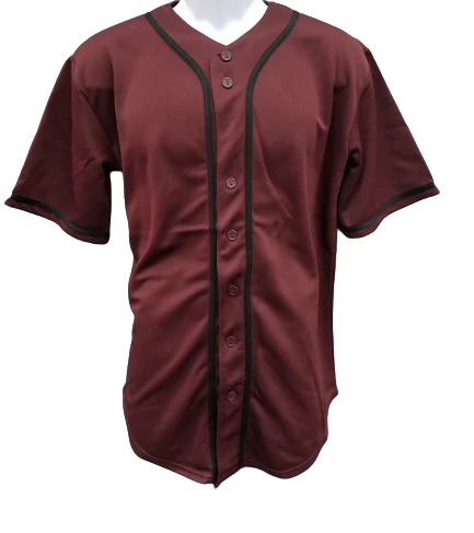 Baseball Jersey -Maroon – Lucky Wholesale