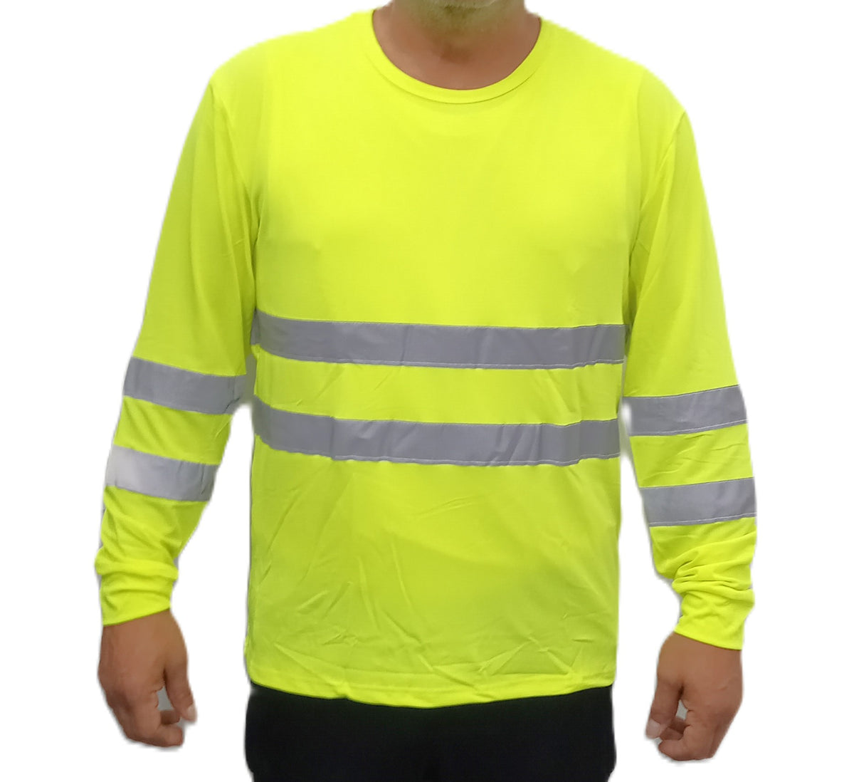 Safety Yellow Long Sleeves with Stripes – Lucky Wholesale
